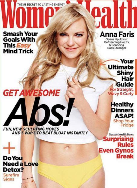 Anna Faris Womens Health Magazine May 2018 Cover Photo United States