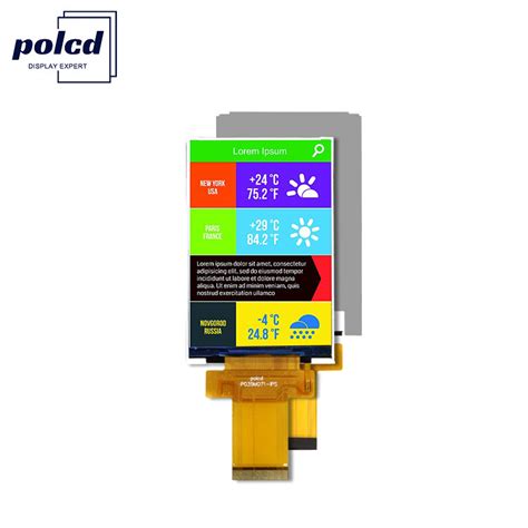 3 5 Inch Industrial Equipment Tft Color Lcd Module Ips Mcu Spi Interface
