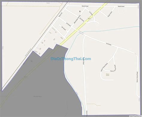 Map Of Falcon Town Mississippi Thong Thai Real