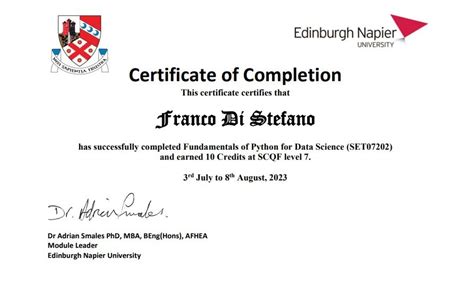 Franco Di Stefano On Linkedin Datascience Pythonskills Lifelonglearner