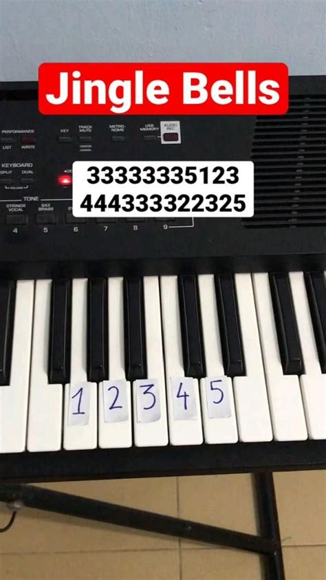 Jingle Bells Piano Tutorial Piano Tutorial Piano Bells