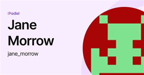Jane Morrow Janemorrow Profile Padlet