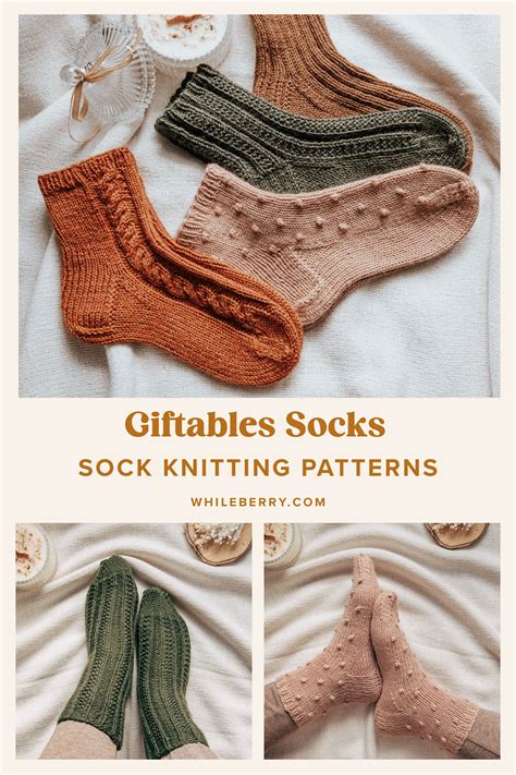 Easy Cozy Knit Socks Sock Knitting Pattern Tables Socks Modern