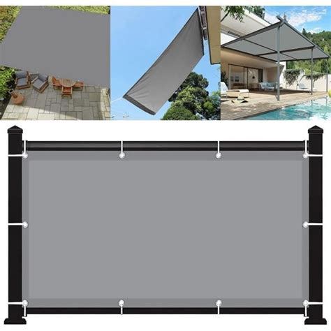 Voile Ombrage Rectangulaire étanche 2 X 3 M Résistant Aux Uv Auvent D