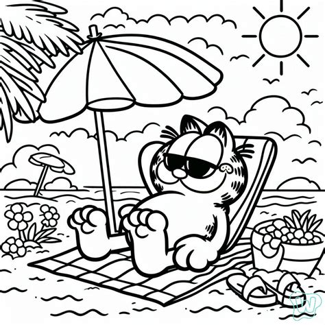 51 Garfield Coloring Pages Free Printable Pdf Coloring Pages
