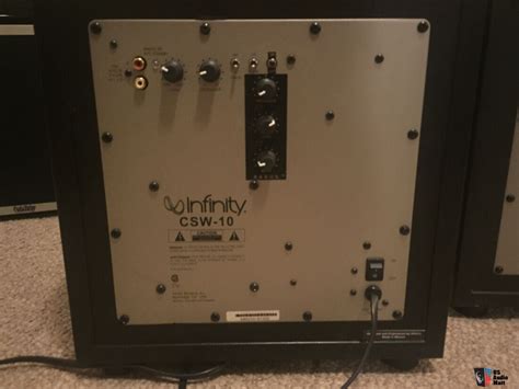 Pair Of Infinity Csw 10 Subwoofers Photo 1614260 Uk Audio Mart