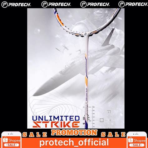 Protech Unlimited Strike Racket Racquet Free Grip Free String