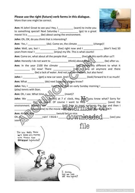 Future Verb Forms In A Dialoguedoc