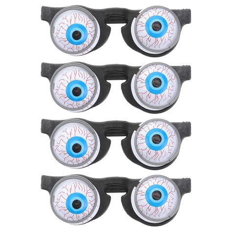 4pcs Spring Eyeball Glasses Prank Glasses Props Scary Eyeball Eyeglasses Fruugo Uk