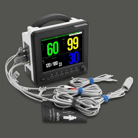 Ecg Device De Signos Vitales Respiration Monitoring Portable Hospital Icu Monitor