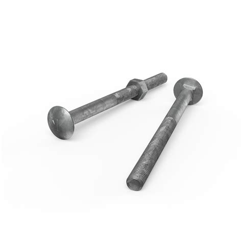 Zenith M10 X 140mm Hot Dip Galvanised Cup Head Bolts And Nuts Each