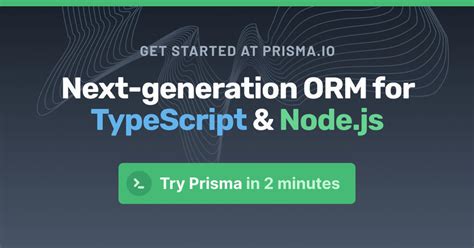 Next Generation Nodejs And Typescript Orm For
