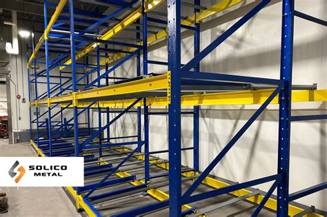 Optimizing Space Solicos Pushback Racking System For Meat Processing Storage Solico Metal