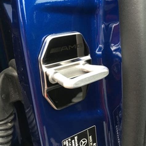 适用于奔驰a200gla E260glc C260cla C200e300l车门锁扣盖改装饰虎窝淘