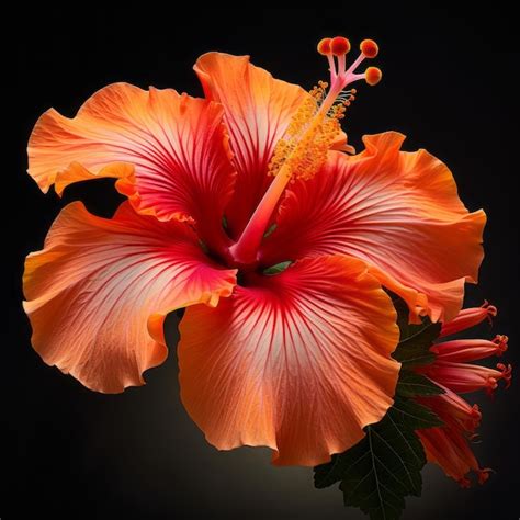 Premium Photo Aweinspiring Beauty The Majestic Hawaiian Sunset Hibiscus
