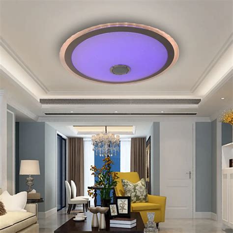 Led Ceiling Light Bluetooth Speaker App Wireless Rgb Led Ceiling Lights For Living Room Dining