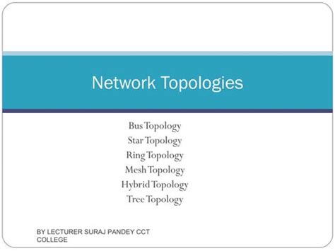 Computer Network Topology Busstarringmeshtree Ppt
