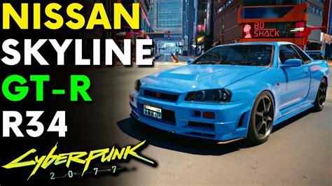 Cyberpunk 2077 Nissan Skyline Gt R R34 Car Mod Cyberpunk 2077 Videos