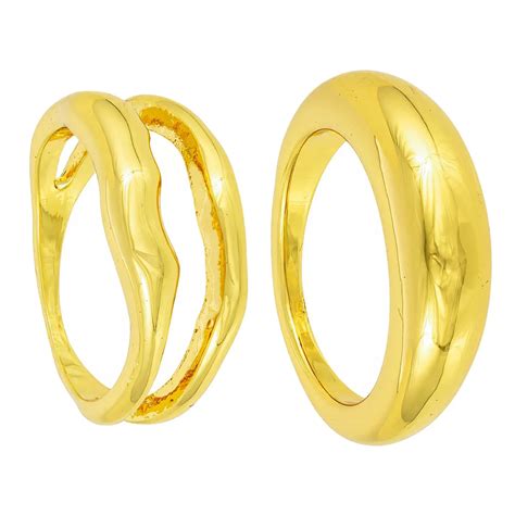 Ring Set Hammered Duo Online Bei Bijou Brigitte