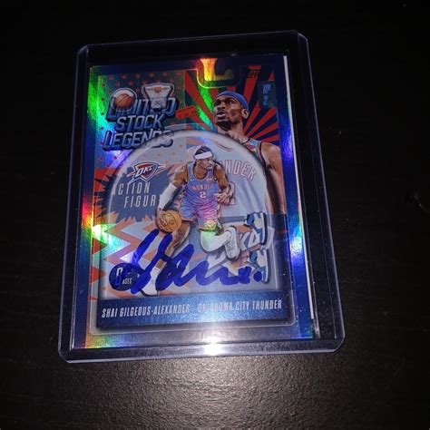 Shai Gilgeous Alexander Autographed Card With Cert Etsy