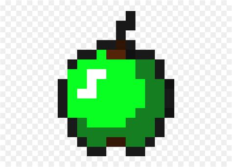 Logotipo De Manzana De Minecraft Pixel Art