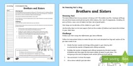 Siblings Worksheet Worksheet Worksheet