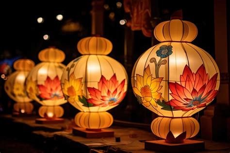 Premium Ai Image Chinese Lanterns