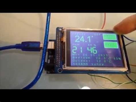 ESP WiFi Touch Screen Thermostat Arduino Thermostat Touch Screen Thermostat