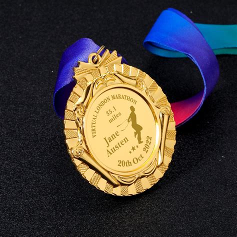 Custom Medal With Ribbonpersonalised Medalcustom Medal Etsy