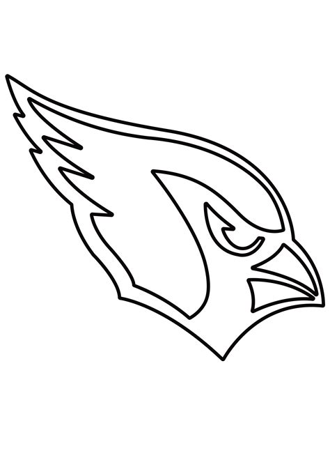 Arizona Cardinals Logo In Black And White