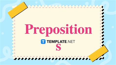 Free Prepositions Template To Edit Online