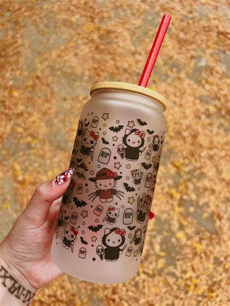 Slasher Hello Kitty 16oz Glass Not Your Average Babe