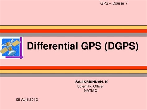 Differential Gps Dgps 09 04 12