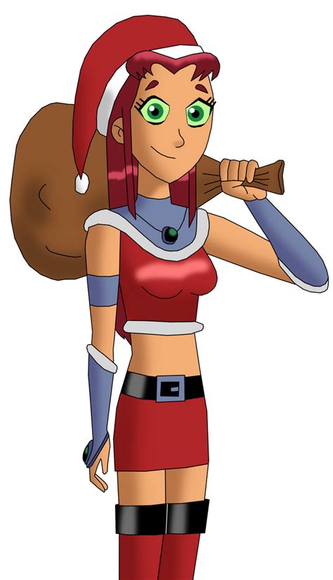 Starfire As Ms Clause By Captainedwardteague On Deviantart