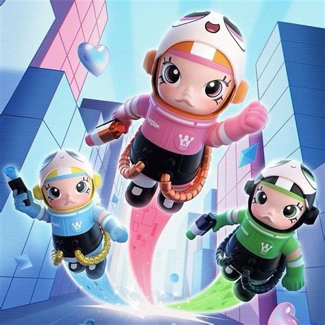 Pop Mart Mega Space Molly X Powerpuff Girls 400100 Shopee Singapore