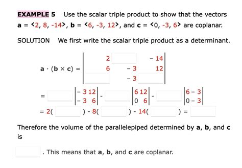 Solved Example 5 Use The Scalar Triple Product To Show That
