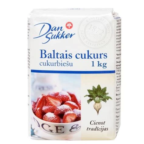 Cukurs Baltais Dansukker 1kg Auron Coffee Roastery
