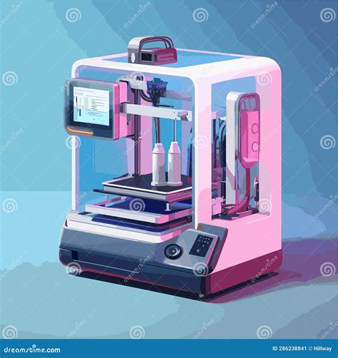 3d Printer Vector Stock Vector Illustration Of Concept 286238841