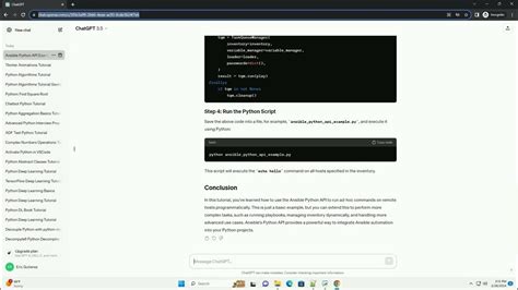Ansible Python Api Example Youtube