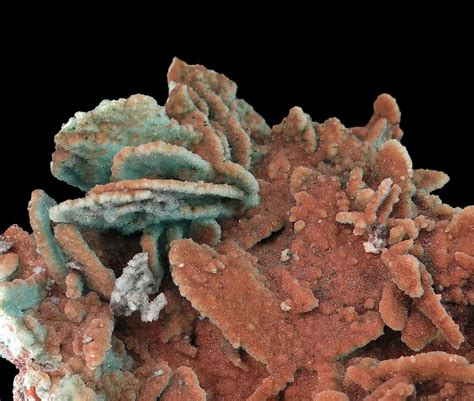 Drusy Quartz On Chrysocolla After Malachite After Azurite W Hematite