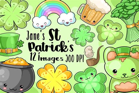 Kawaii St Patricks Day Clipart