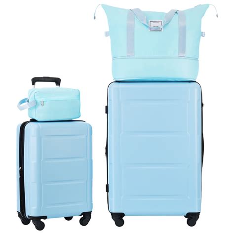 2 Piece Luggage Set With Bags 2028 Expandable Spinner Wheels Abs