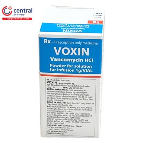 ChÍnh HÃng Thuốc Voxin 1g điều Trị Nhiễm Khuẩn Tác Dụng