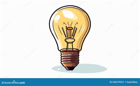 Bulb Drawing Stock Vector Illustration Of Vector Graphic 345279251