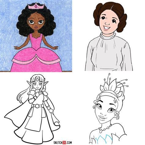 Step By Step Drawing Disney Princesses At Getdrawings