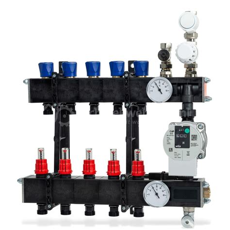 Henco Underfloor Manifolds Ufh Cde 5 Groeps Composietverdeler