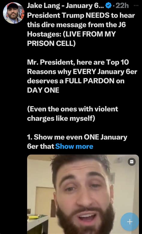 Jake Lang On Pardoning All J6 Political Prisoners