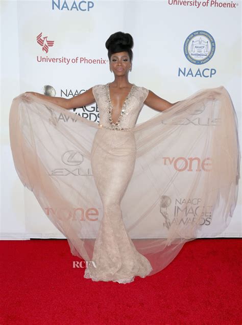 Teyonah Parris In Amato By Furne One 2015 Naacp Image Awards Red