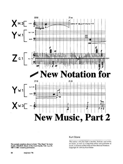 New Notation For New Music Part 2 Pdf Musical Notation Rhythm