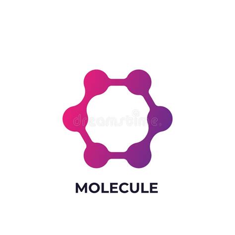 Molecule Icon Science Logo Element Stock Vector Illustration Of